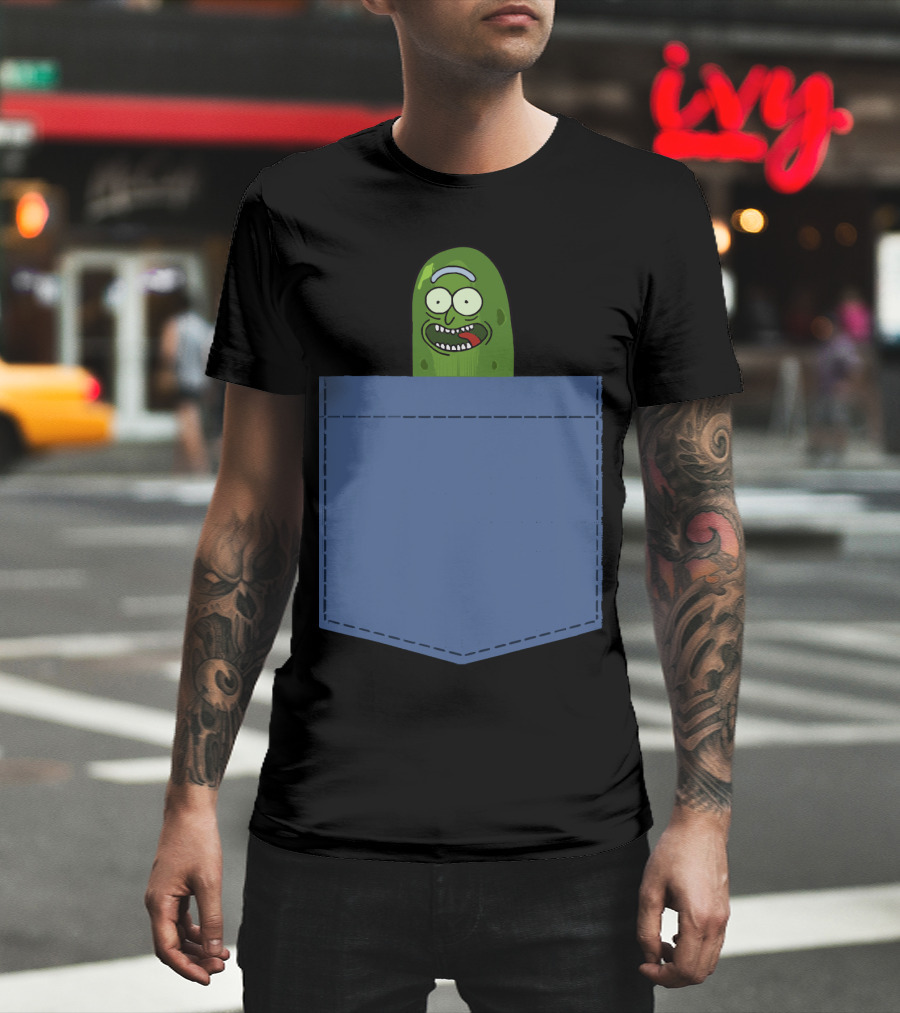 Pickle Rick Pocket Adventure T-Shirt