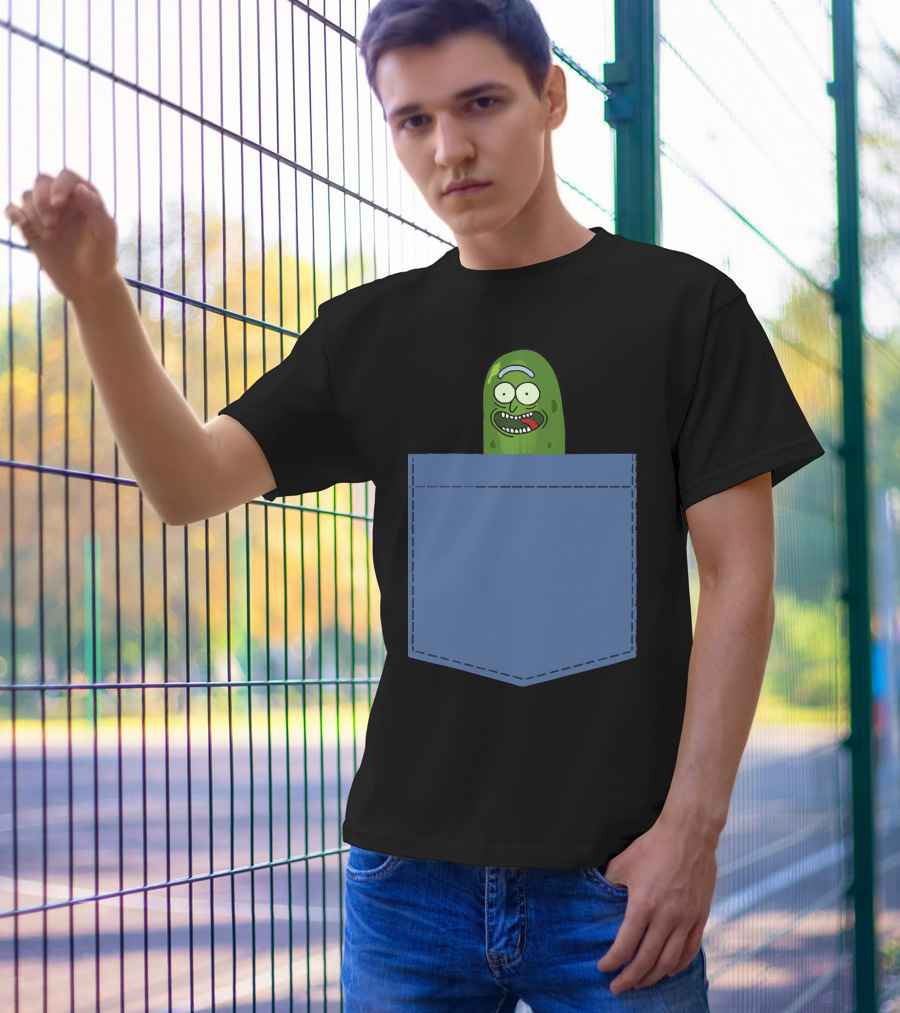 Pickle Rick Pocket Adventure T-Shirt