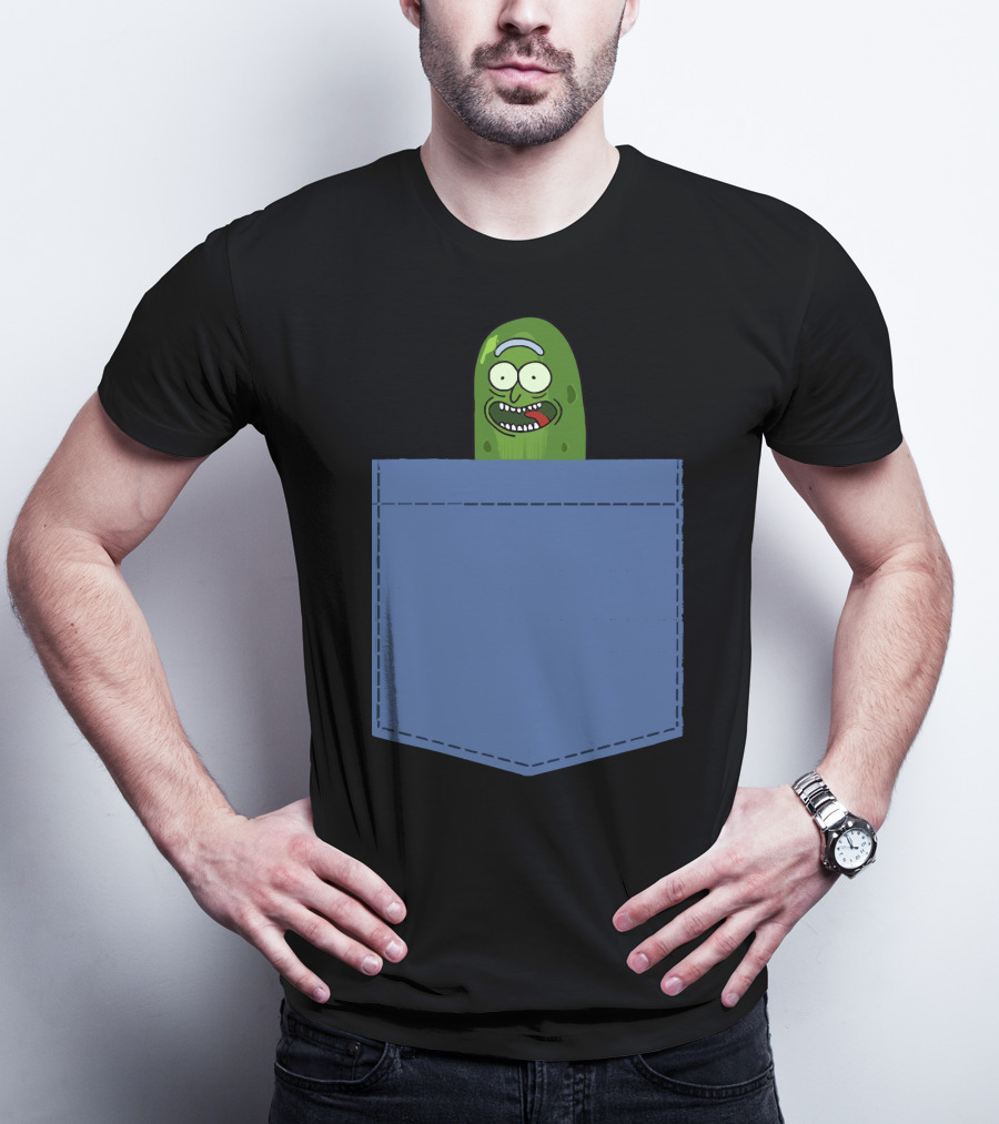 Pickle Rick Pocket Adventure T-Shirt