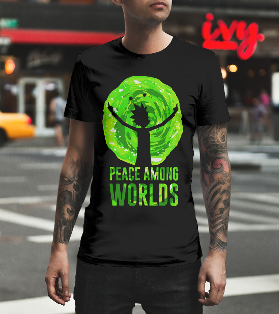 Rick And Morty Peace Among Worlds Portal T-Shirt