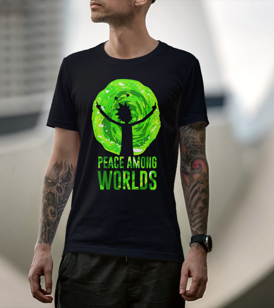 Rick And Morty Peace Among Worlds Portal T-Shirt