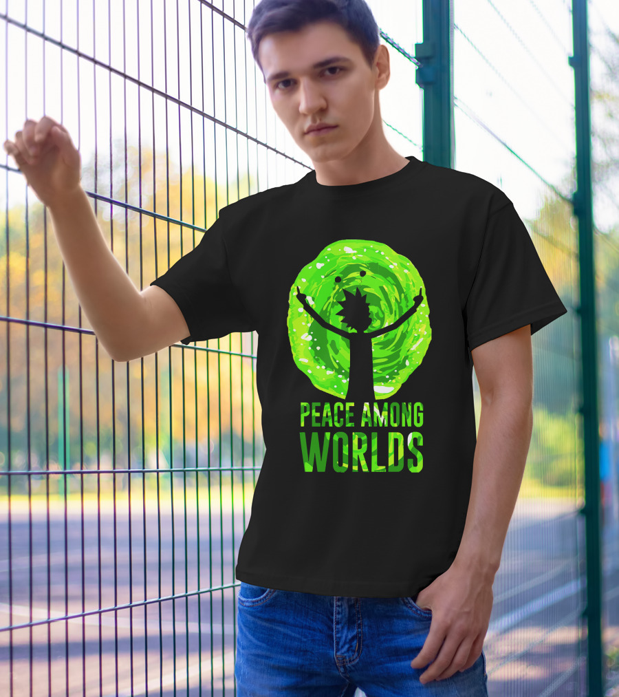 Rick And Morty Peace Among Worlds Portal T-Shirt