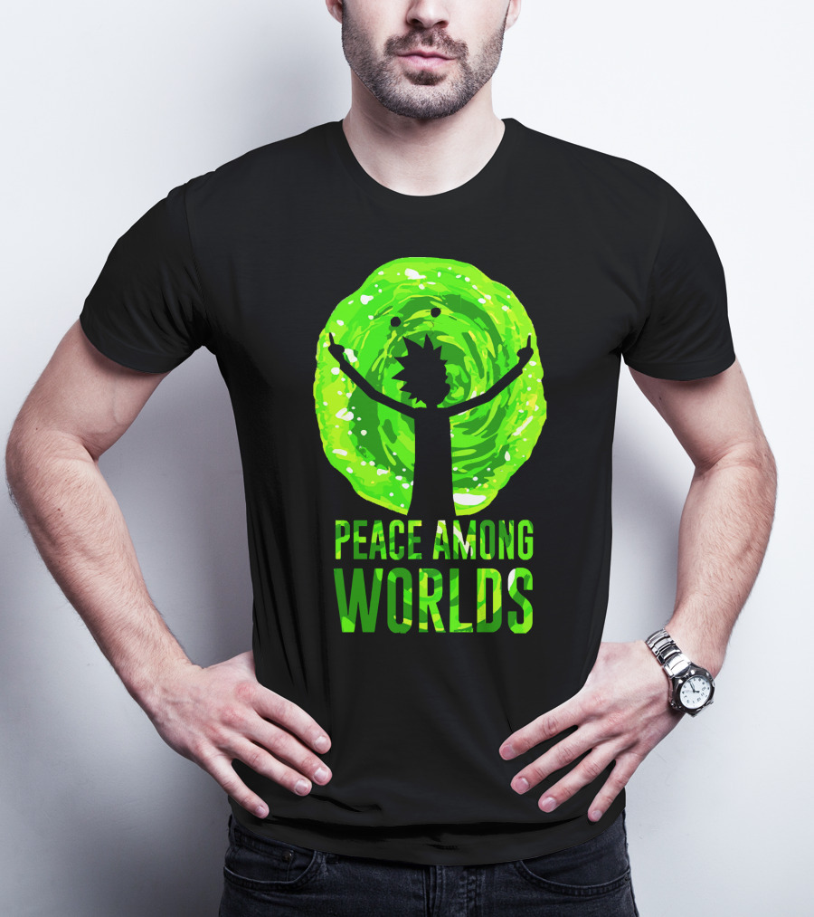 Rick And Morty Peace Among Worlds Portal T-Shirt