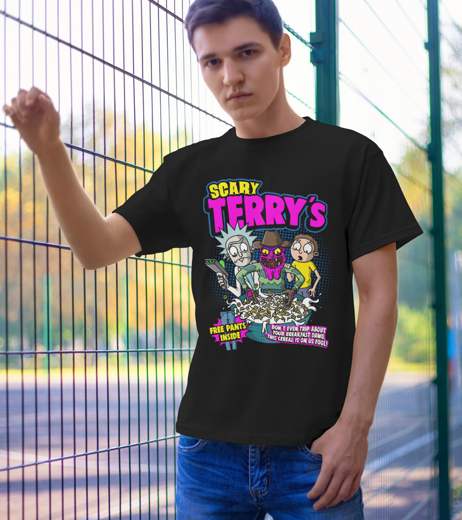 Scary Terry's Free Pants Inside Cereal Don't Even Trip About Your Breakfast Dawg This Cereal Is On Us Fool T-Shirt