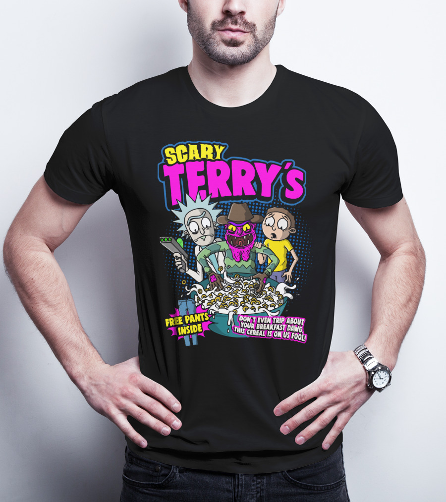 Scary Terry's Free Pants Inside Cereal Don't Even Trip About Your Breakfast Dawg This Cereal Is On Us Fool T-Shirt