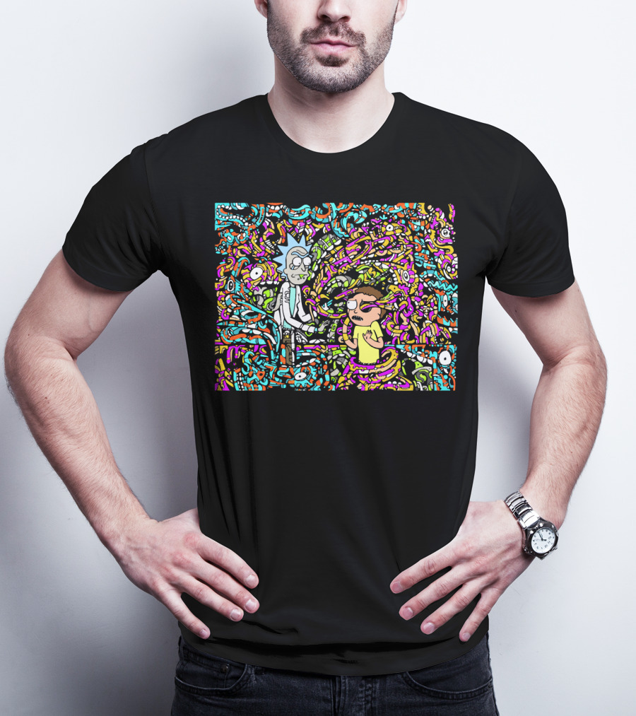 Rick And Morty Show Me What You Got Psychedelic Labyrinth T-Shirt