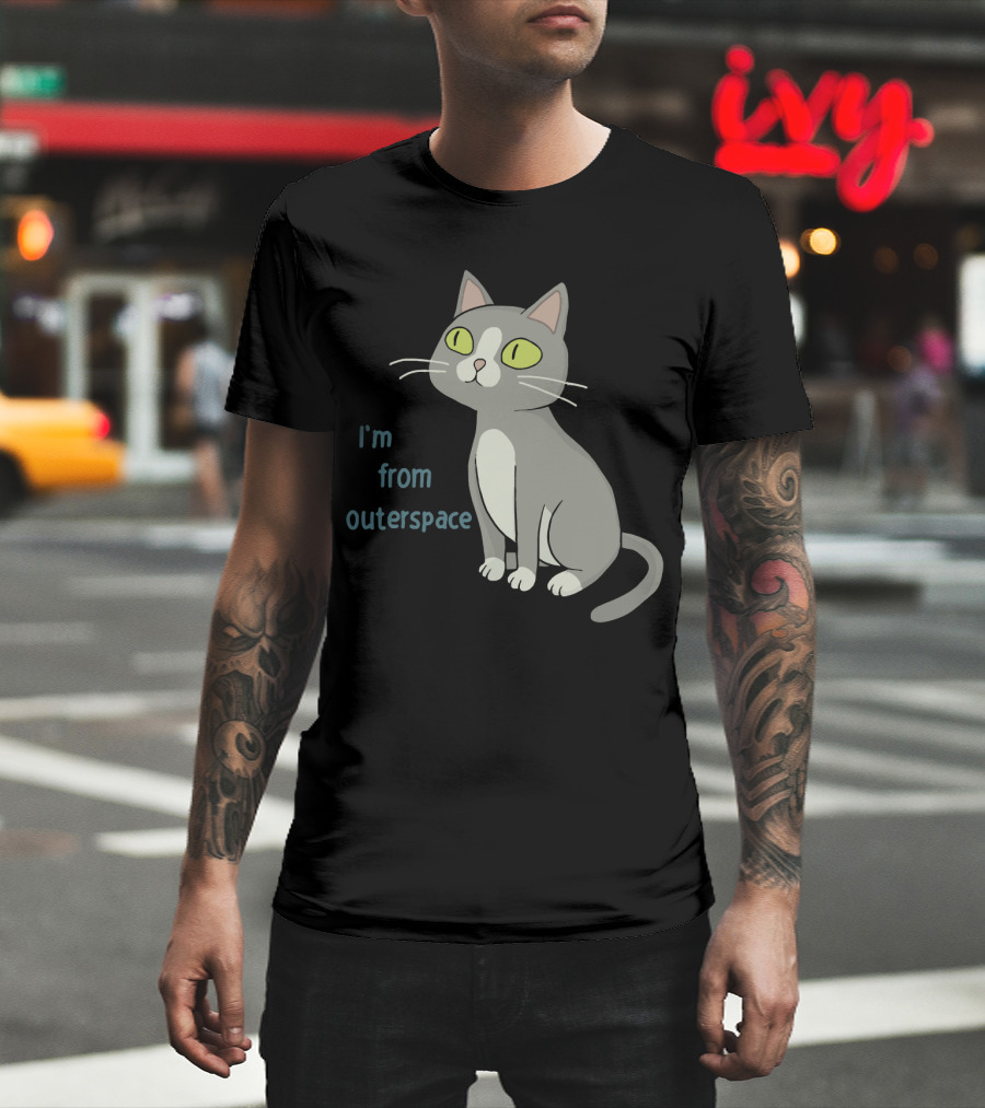 I'm From Outerspace Cat Rick And Morty T-Shirt