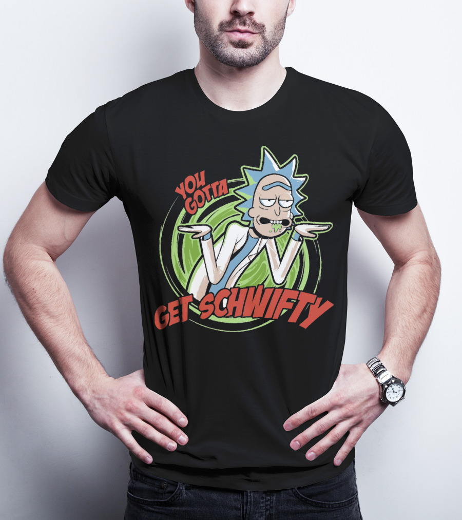 You Gotta Get Schwifty Rick And Morty Portal Image T-Shirt