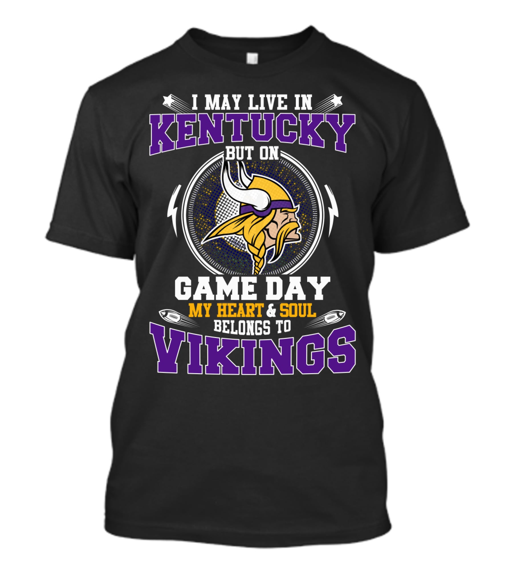 Kentucky Game Day My Heart And Soul Belongs To Vikings T-Shirt