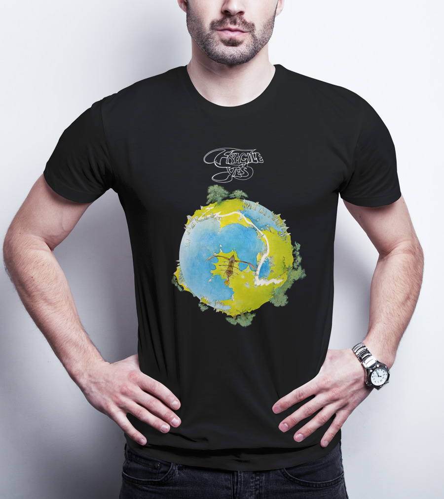 Fragile Yes Planet Cover T-Shirt
