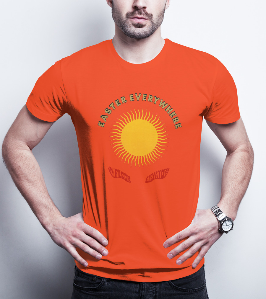Easter Everywhere 13th Floor Elevators Sunburst Iconic Psychedelic Motif T-Shirt