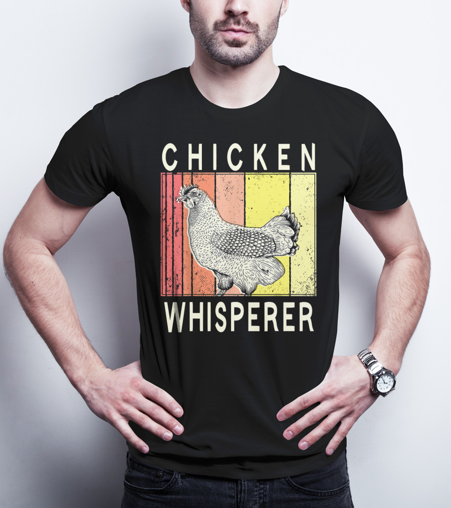 Chicken Whisperer Vintage Illustration For Chicken Farmer Enthusiasts T-Shirt
