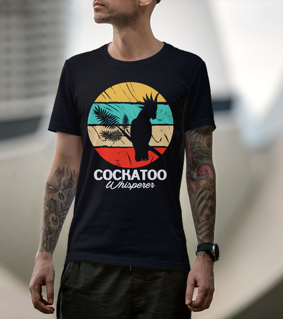 Cockatoo Whisperer Vintage Sunset Cockatiel T-Shirt