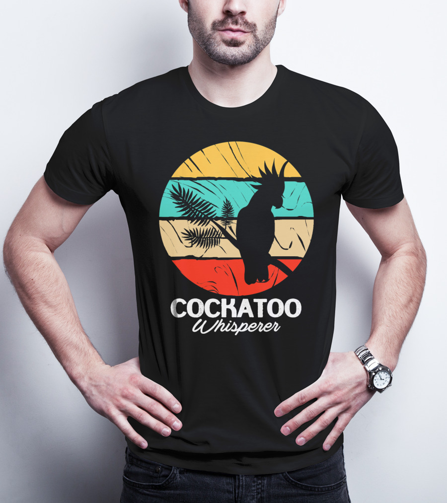 Cockatoo Whisperer Vintage Sunset Cockatiel T-Shirt
