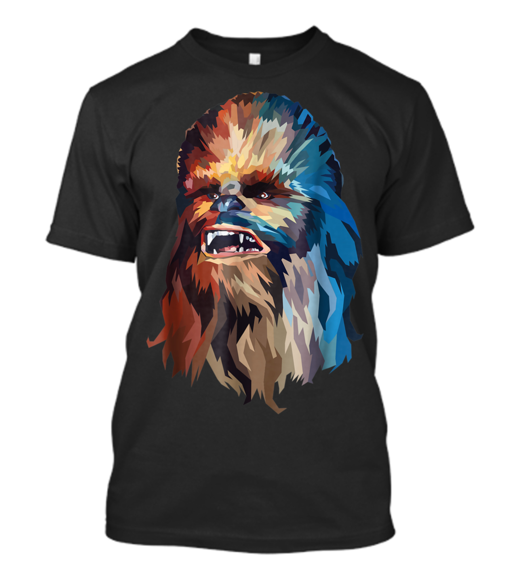 Chewbacca Multicolor Geometric T-Shirt