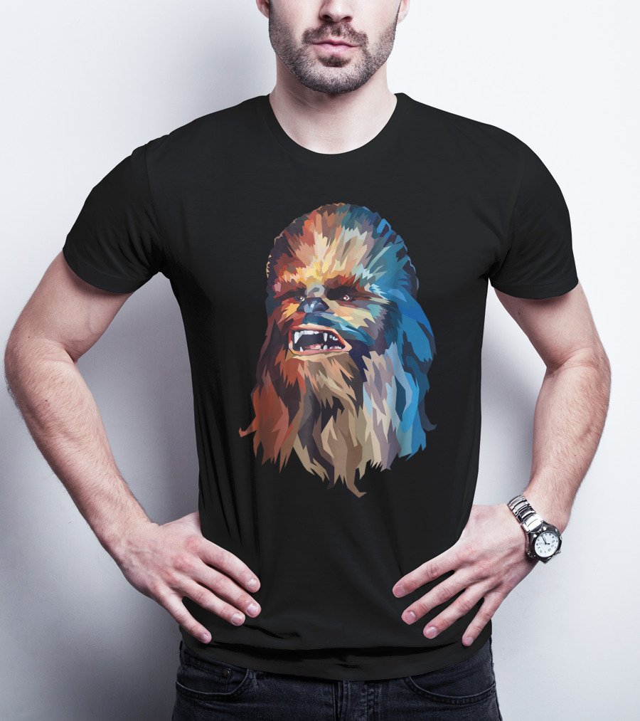 Chewbacca Multicolor Geometric T-Shirt
