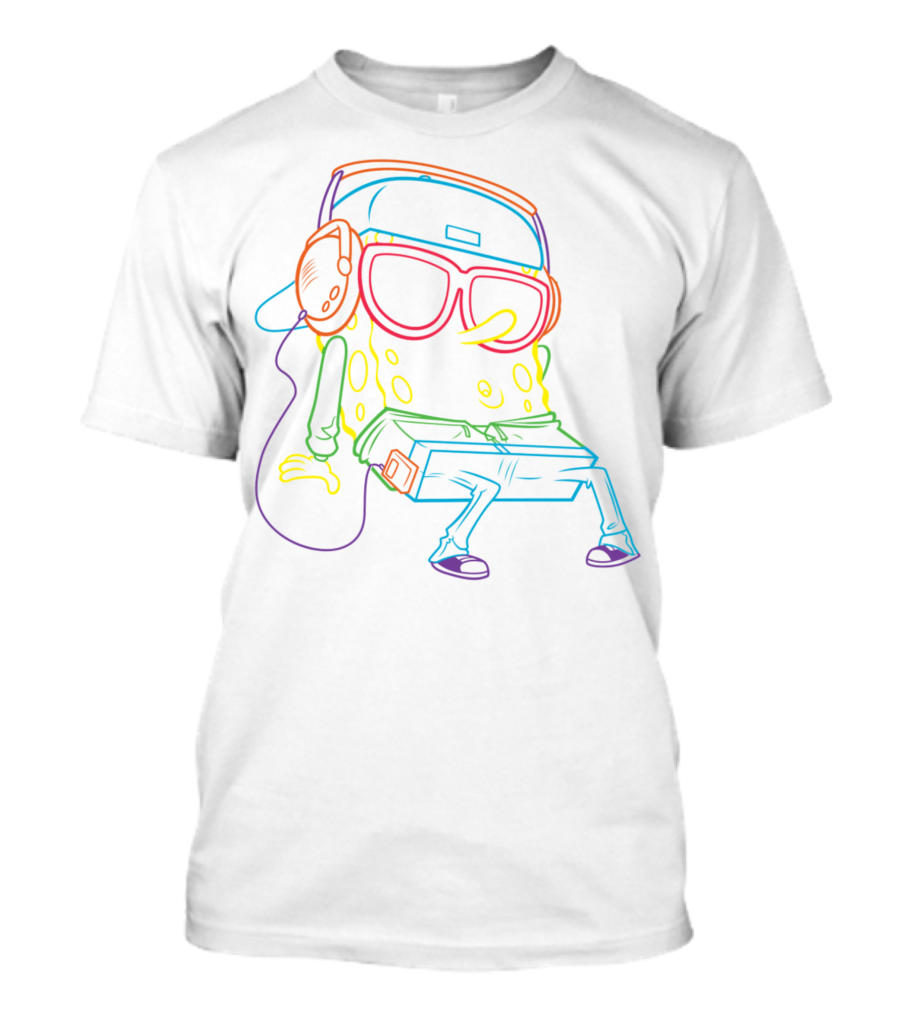 SpongeBob SquarePants Hip Hop Neon T-Shirt