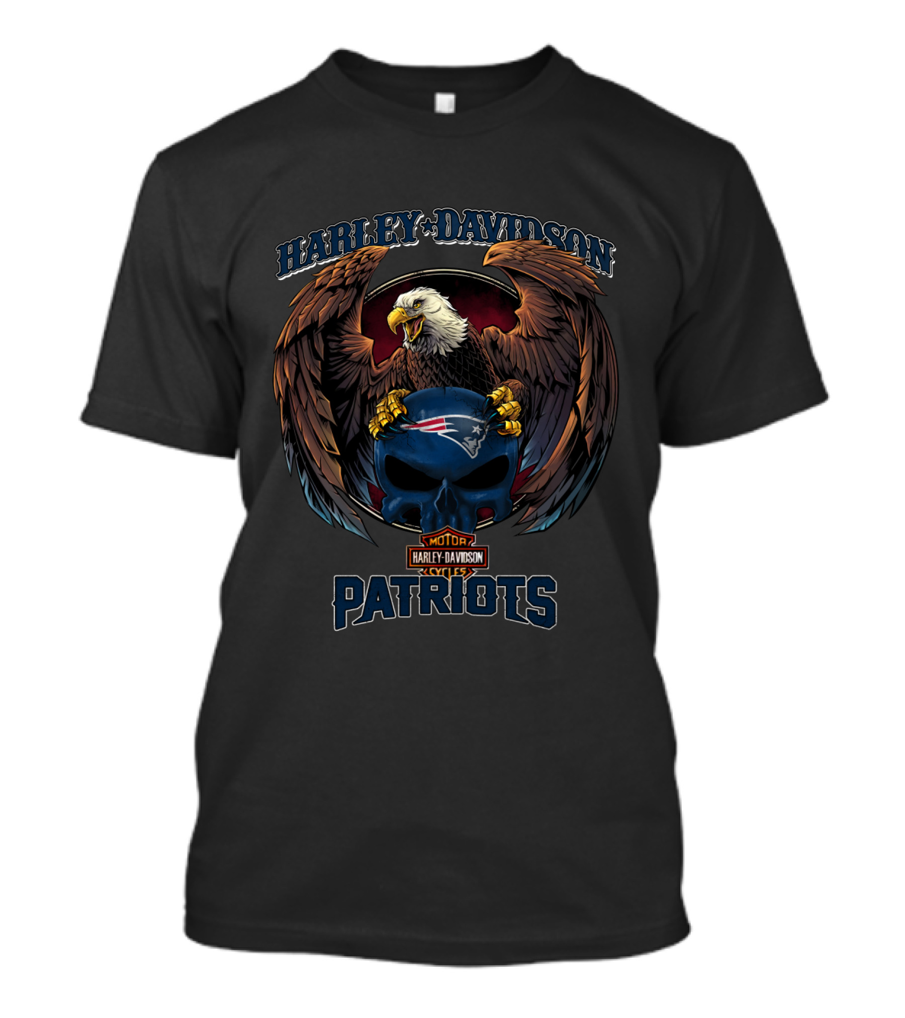 Harley Davidson Motor Cycles Patriots T-Shirt