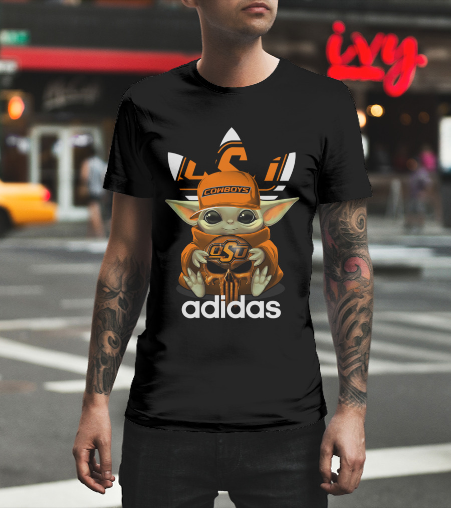 OSU Cowboys Baby Yoda T-Shirt
