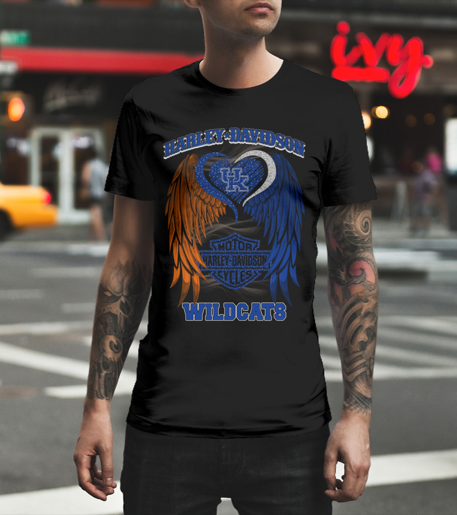 Harley Davidson Kentucky Wildcats Motor Cycles T-Shirt