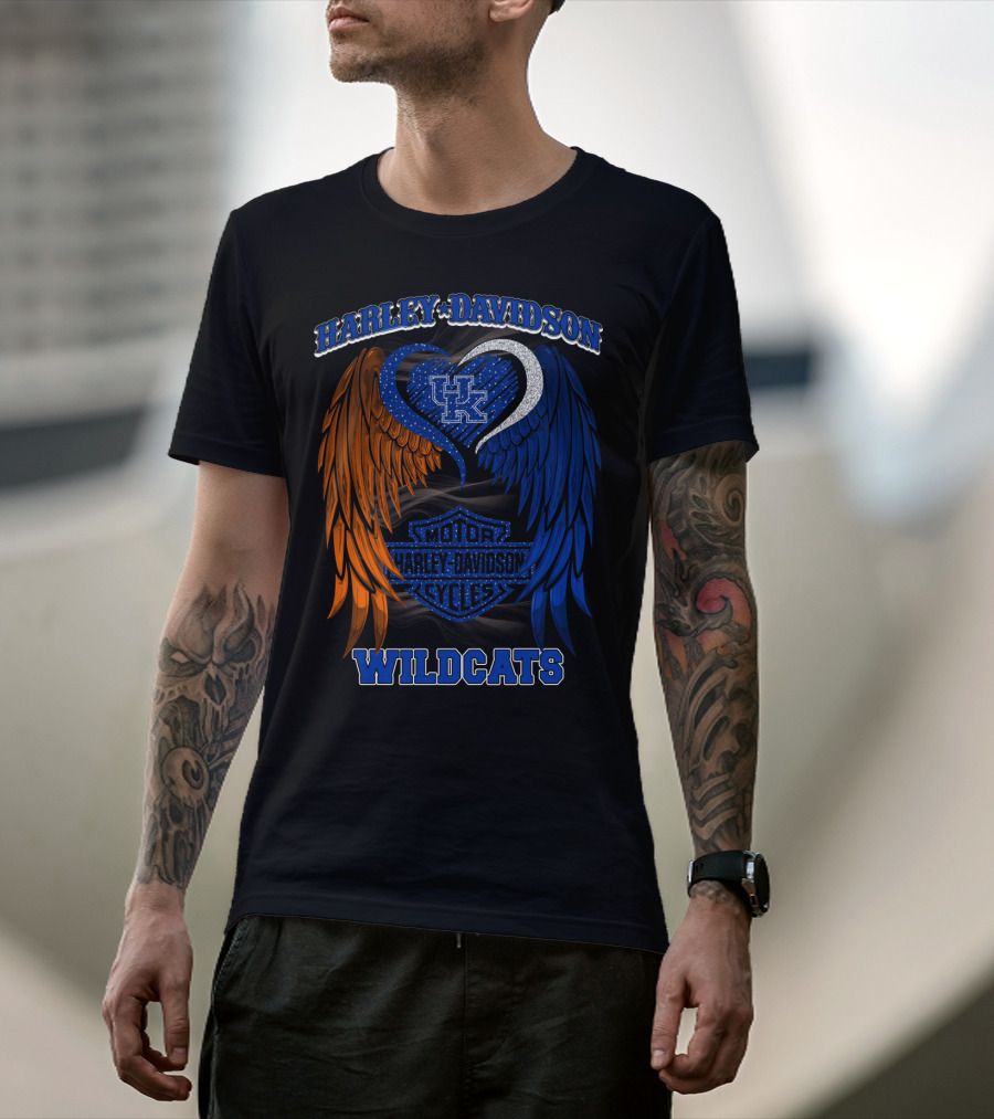 Harley Davidson Kentucky Wildcats Motor Cycles T-Shirt