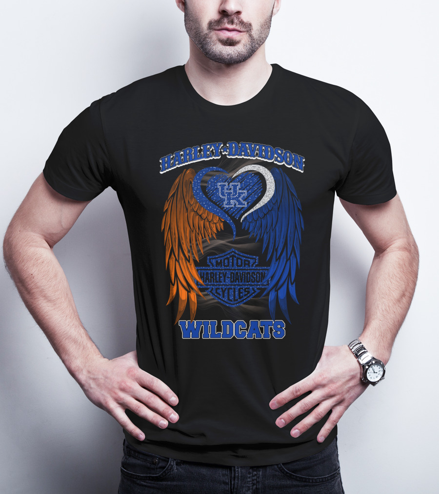 Harley Davidson Kentucky Wildcats Motor Cycles T-Shirt
