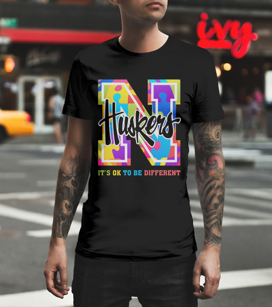 Huskers It's OK To Be Different T-Shirt