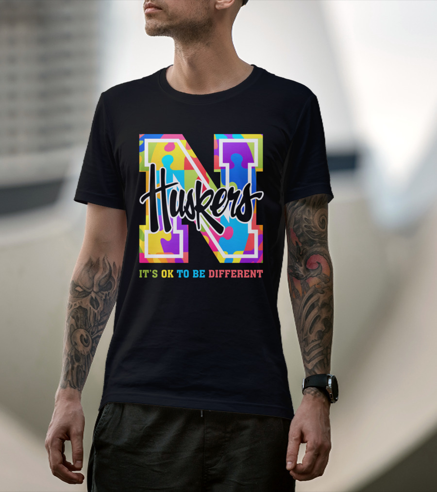 Huskers It's OK To Be Different T-Shirt