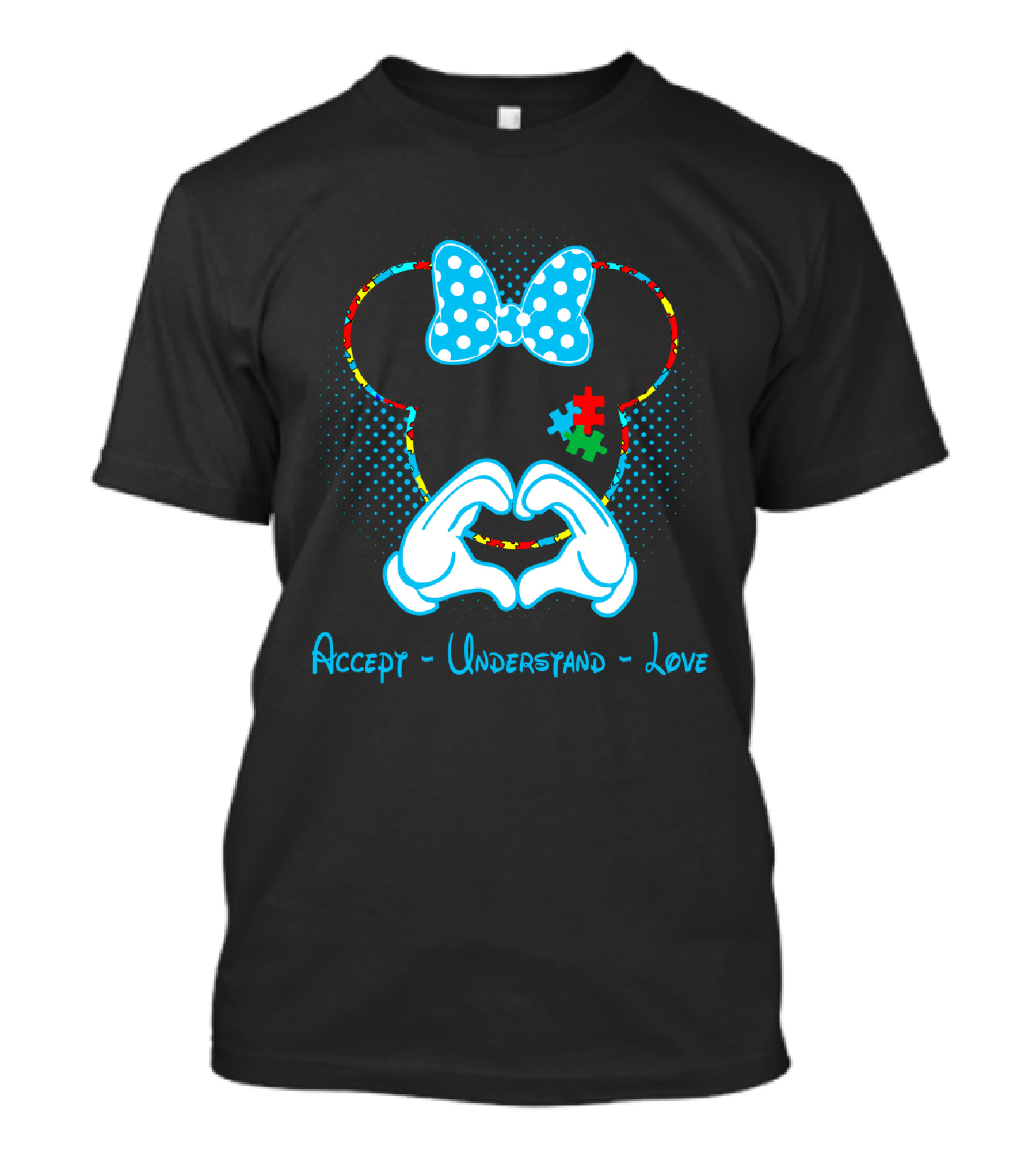 Accept Understand Love Minnie Mouse Autism Awareness T-Shirt