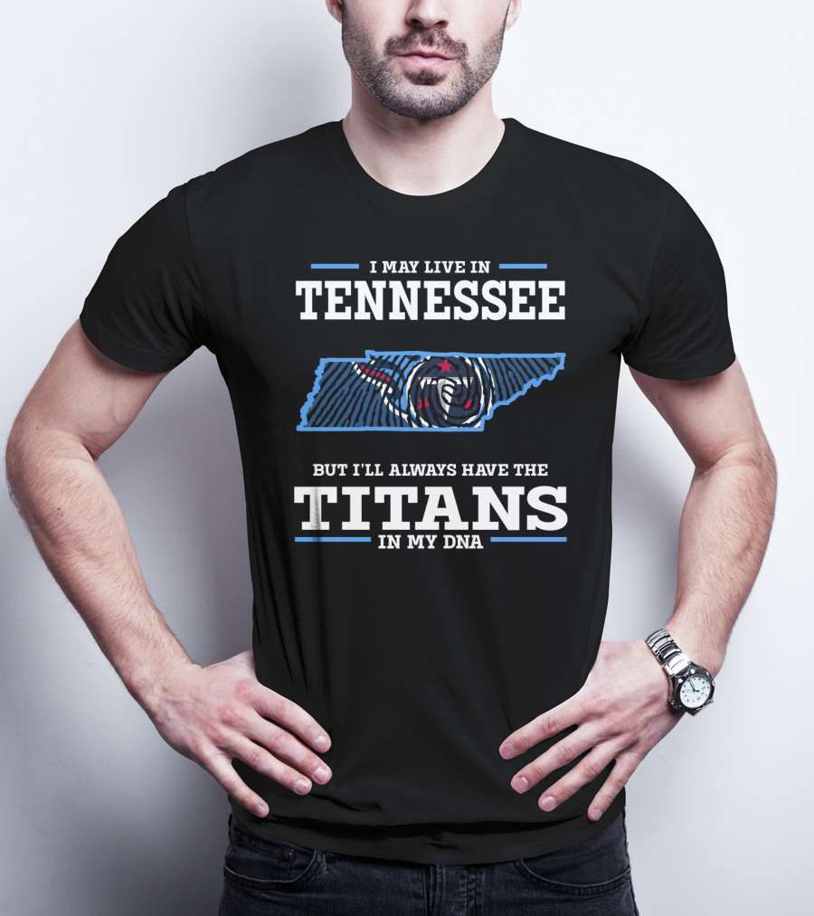 Tennessee Titans In My DNA Map T-Shirt