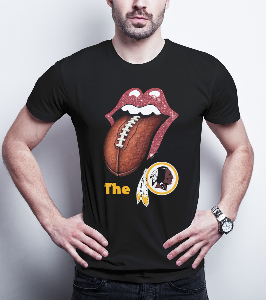 The Redskins Lips Football T-Shirt
