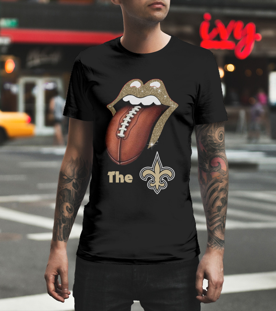 The Smile Saints Football Iconic Logo Fleur-de-Lis T-Shirt