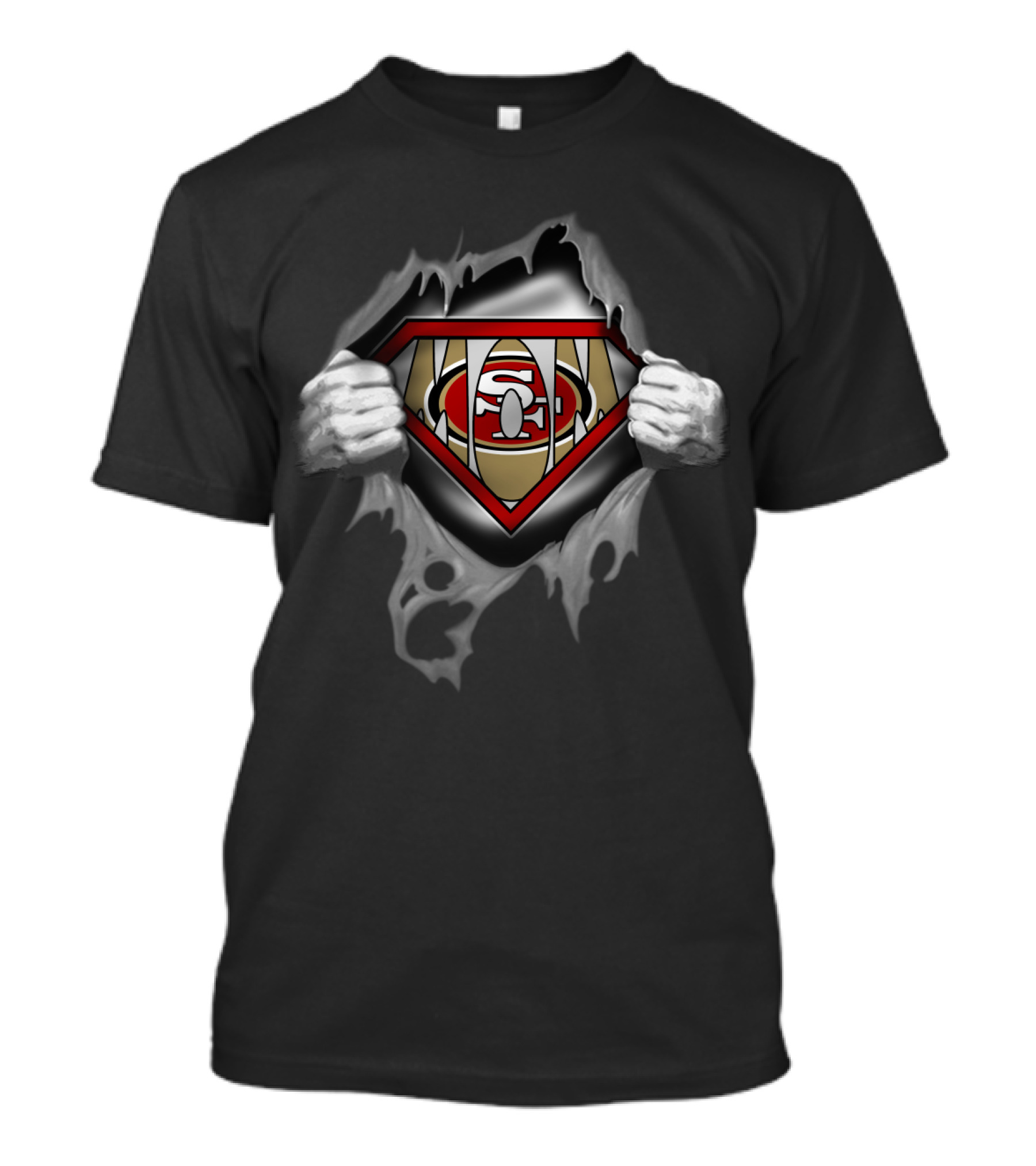 Super Mom San Francisco 49ers Fan Logo Style T-Shirt