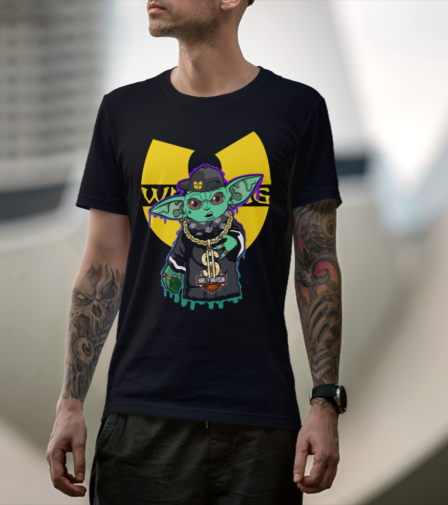 Wu-Tang Clan Harley Davidson Yoda Mashup T-Shirt