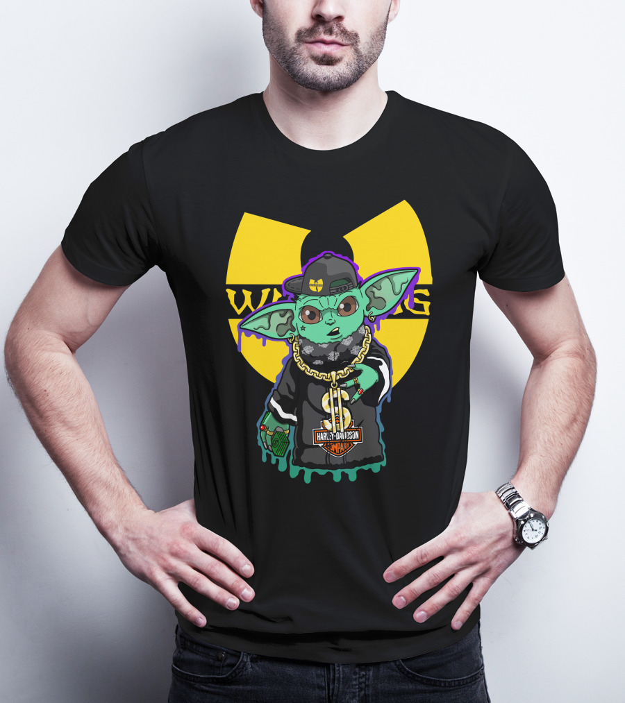 Wu-Tang Clan Harley Davidson Yoda Mashup T-Shirt