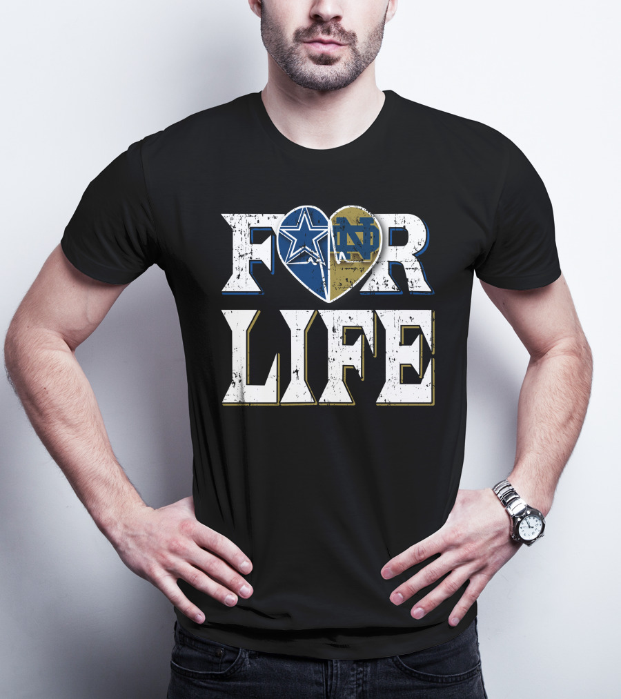 For Life Cowboys Notre Dame T-Shirt