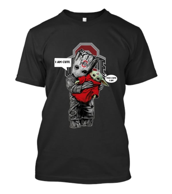 OSB 010 NCAA YodaST I Am Cute Too Cute I Am Ohio State T-Shirt