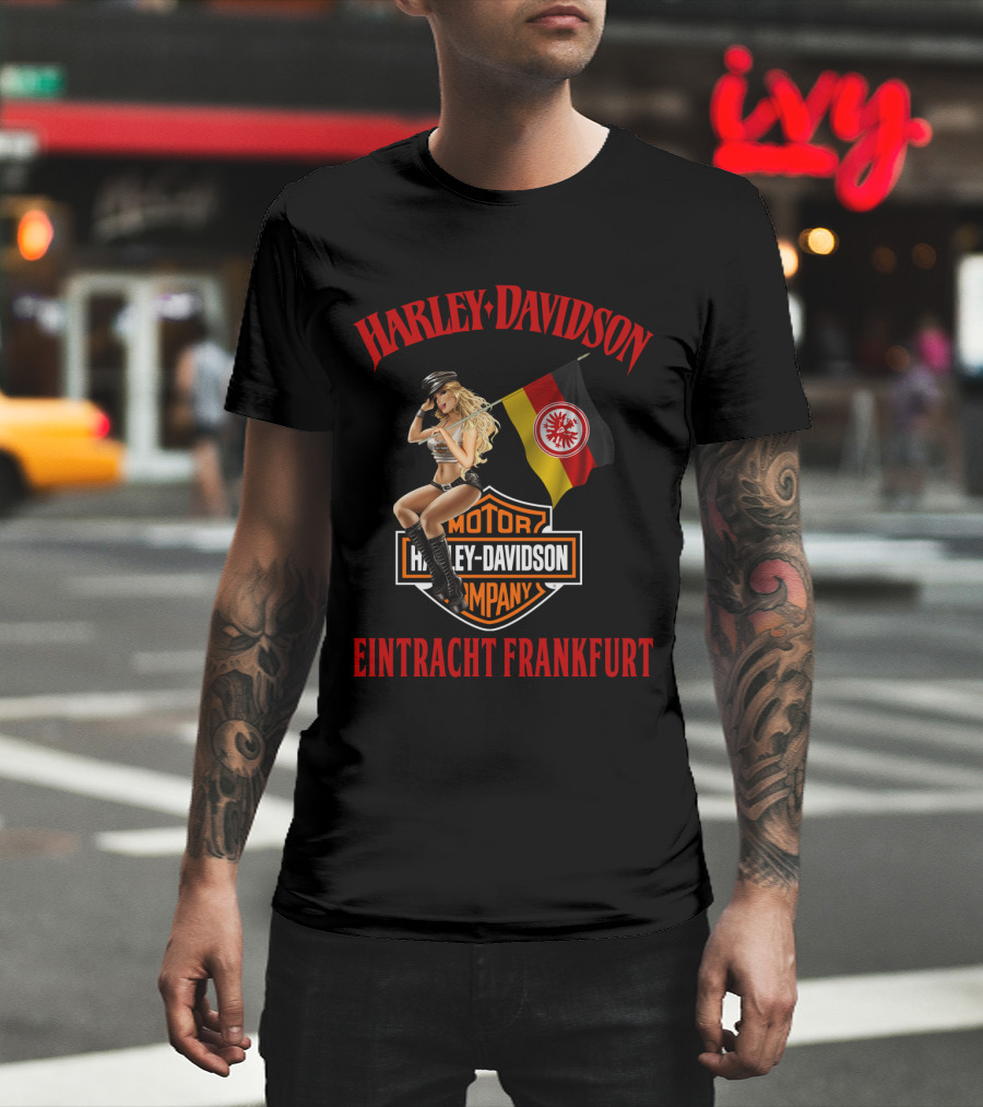 Harley Davidson Eintracht Frankfurt Motor Company Flag Woman T-Shirt