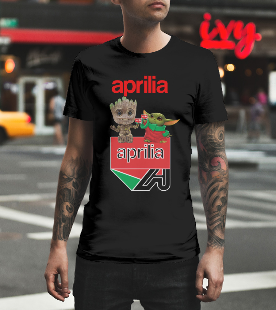 Aprilia Dh 21 Groot Baby Yoda Collaboration T-Shirt