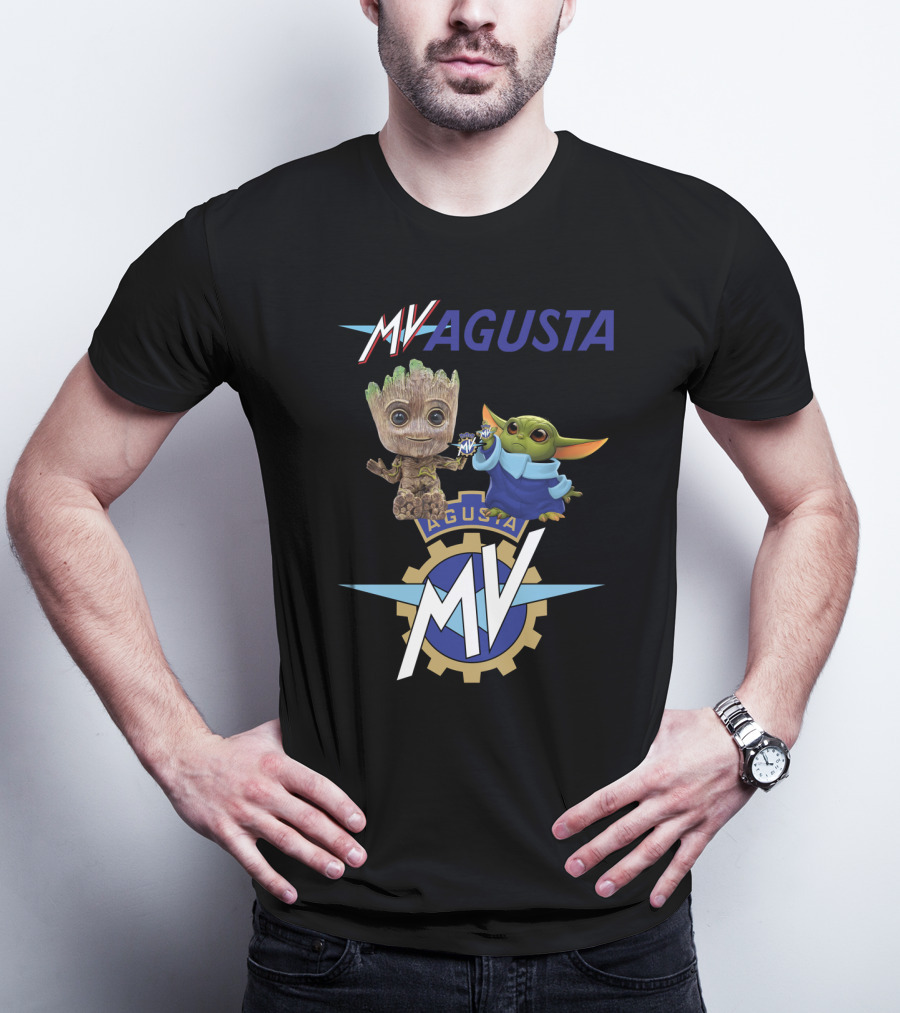 Mv Agusta Groot Yoda Characters T-Shirt