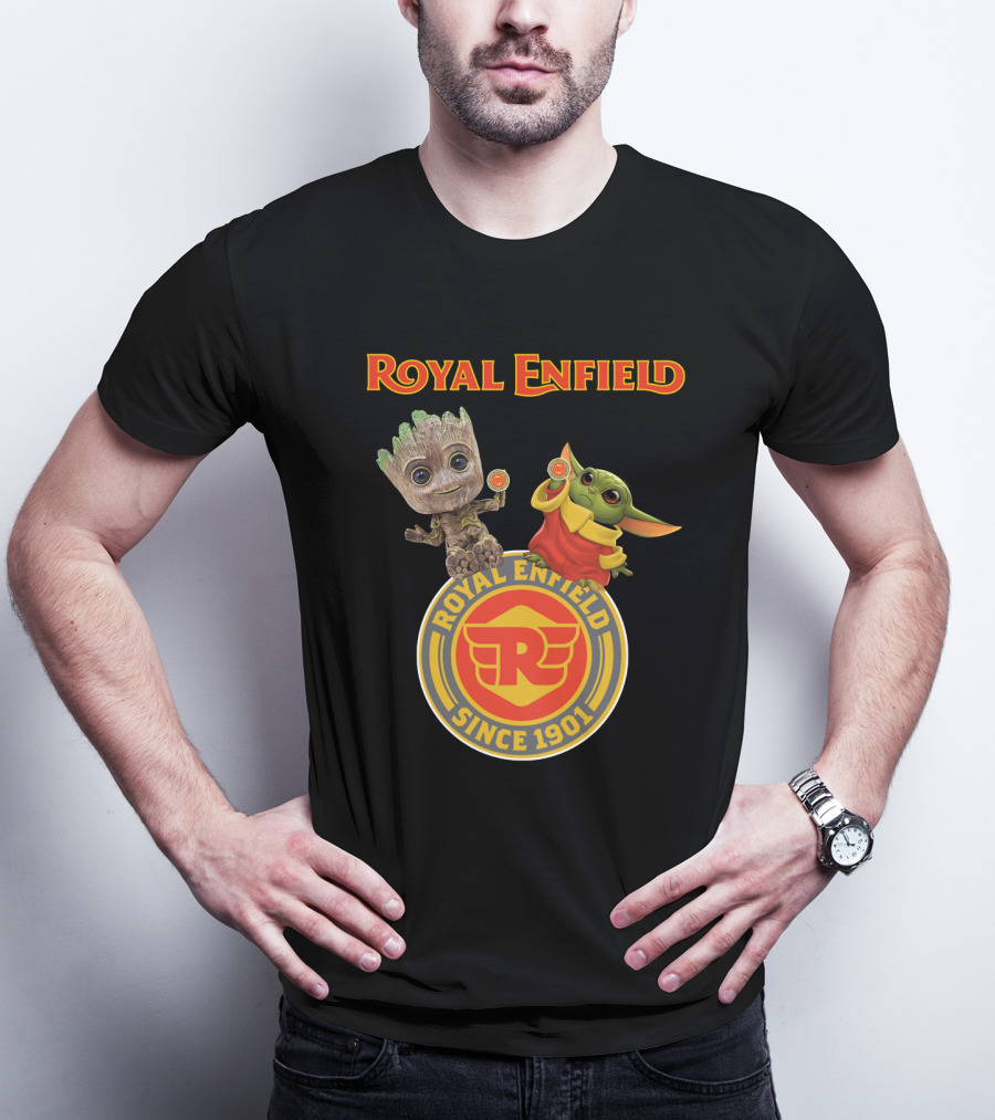 Royal Enfield Since 1901 Groot Yoda T-Shirt