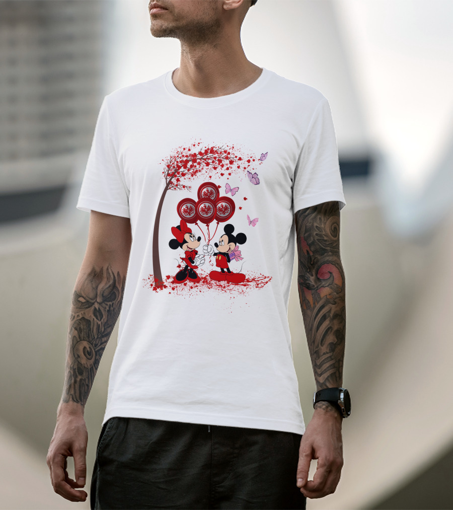DH 29 Bundesliga Eintracht Frankfurt Disney Mouse Characters Balloons Fantasy T-Shirt