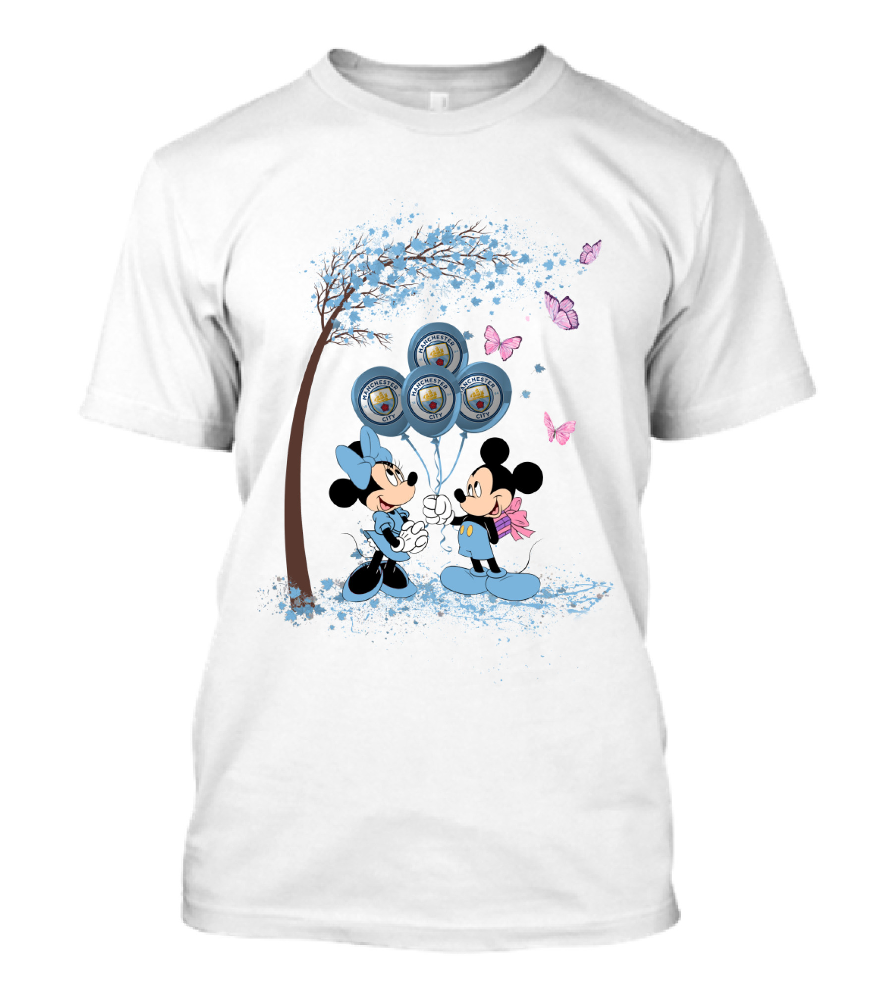 DH 29 Premier League Manchester City Disney Balloons T-Shirt