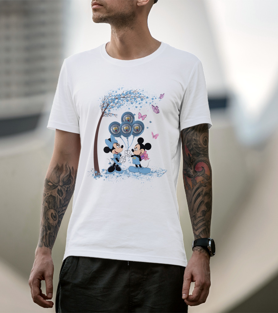 DH 29 Premier League Manchester City Disney Balloons T-Shirt