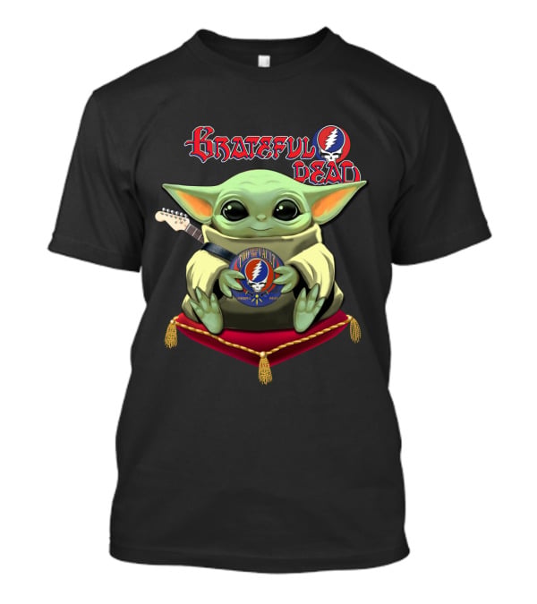 Grateful Dead Baby Alien With Guitar And Steal Your Face T-Shirt