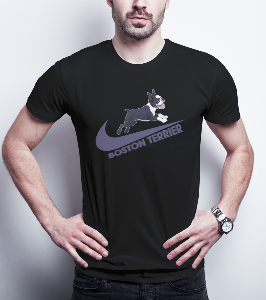 Boston Terrier Nike Logo Style Design Dh T-Shirt