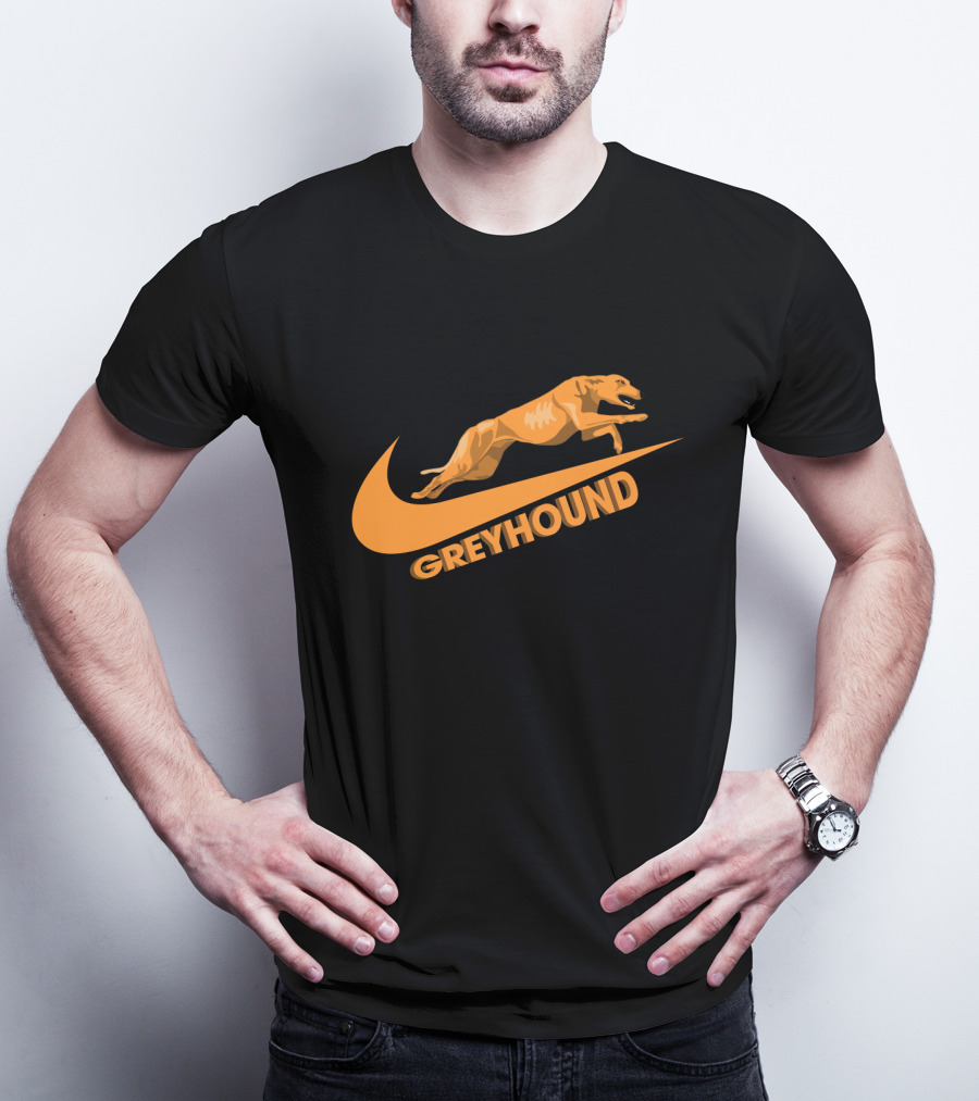 Greyhound Nike Jumping Dog T-Shirt