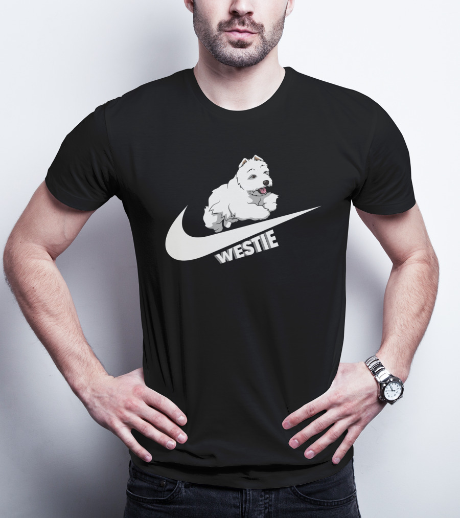Westie Dog Nike Swoosh T-Shirt