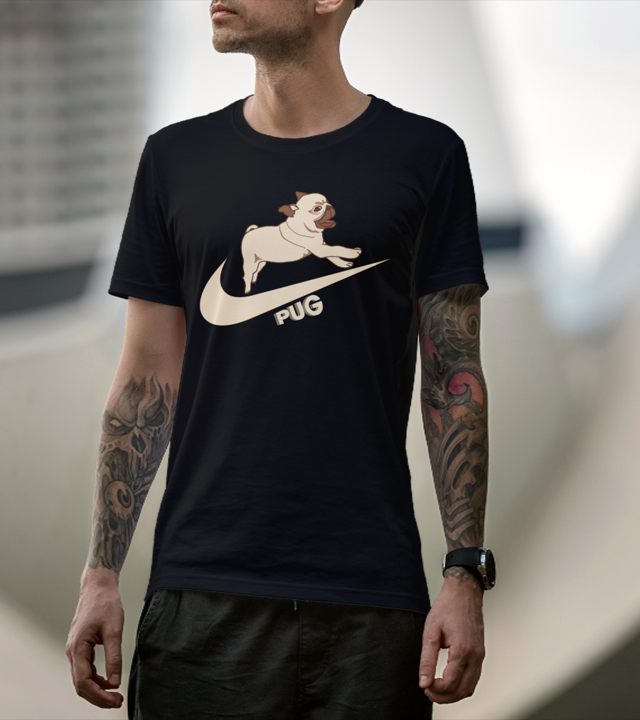 Pug Nike Logo Style T-Shirt