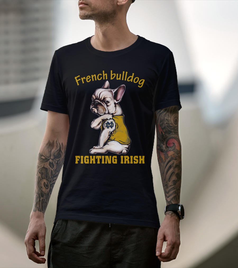 French Bulldog Notre Dame Fighting Irish Nd T-Shirt